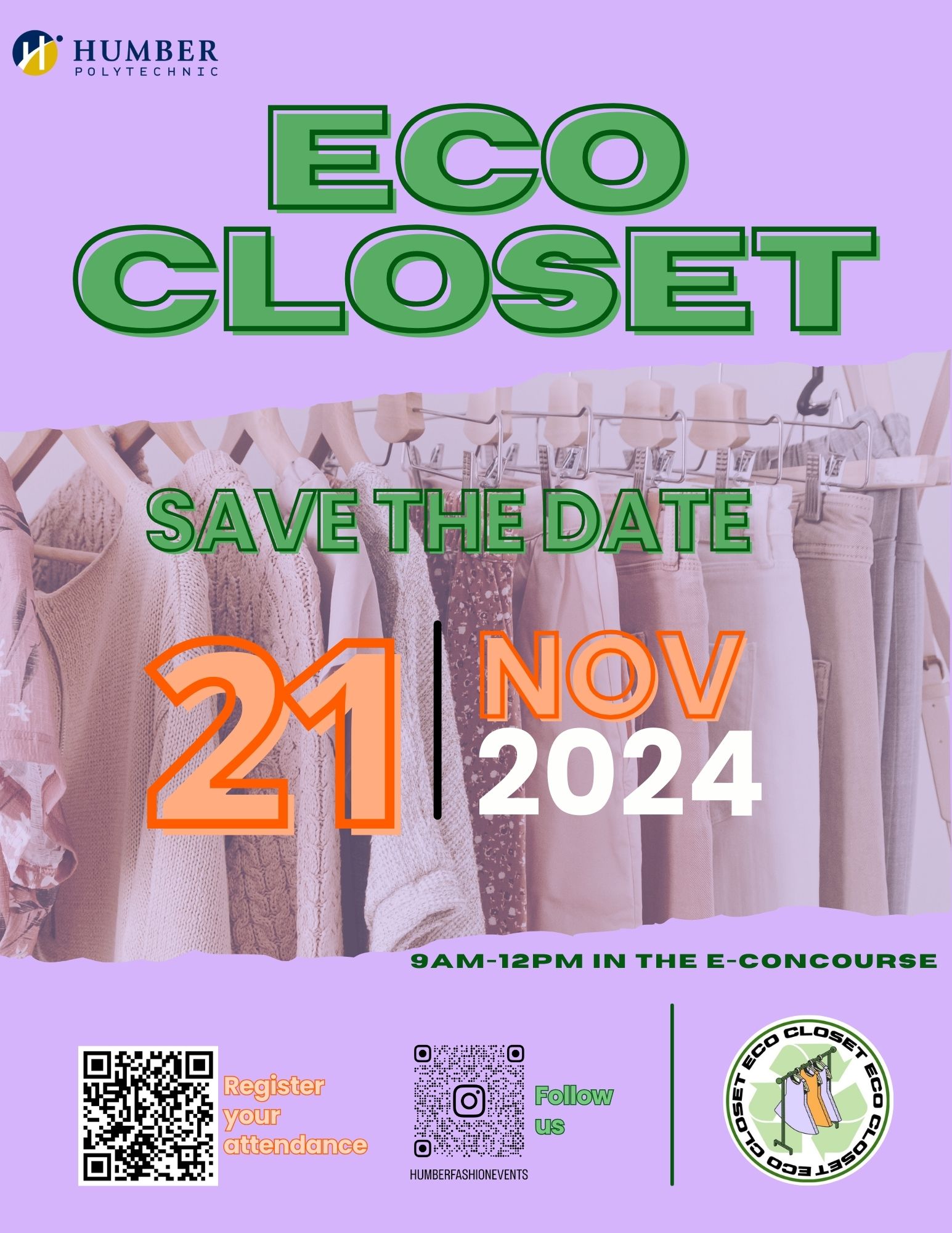 ECO CLOSET Donations | Humber Communiqué